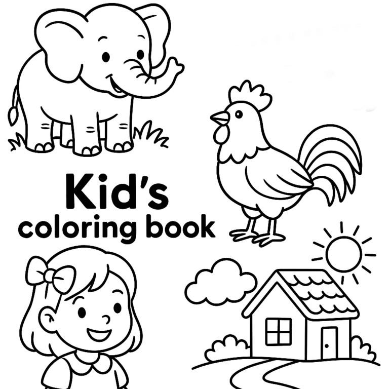 Tamil Kids Coloring Book Free Printable Black & White Pages 01 ...